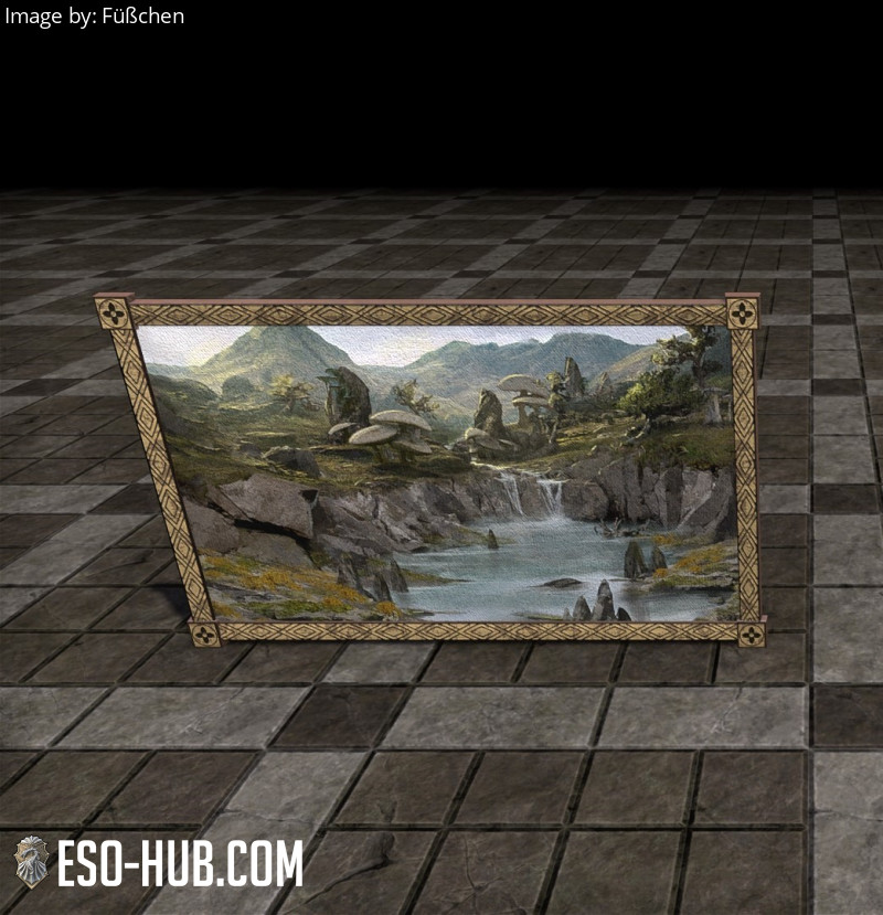 Velothi Painting, Oversized Waterfall - ESO Hub - Elder Scrolls Online