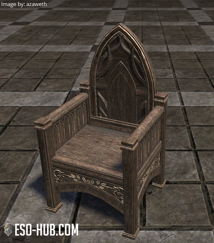 Alinor Armchair, Polished - ESO Hub - Elder Scrolls Online