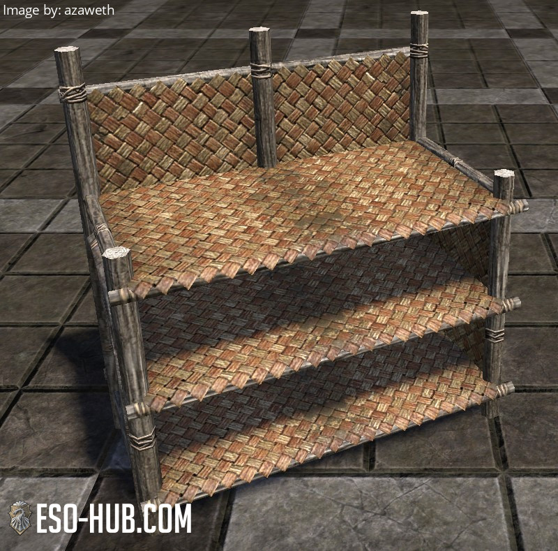 Argonian Bookcase, Short Woven - ESO Hub - Elder Scrolls Online