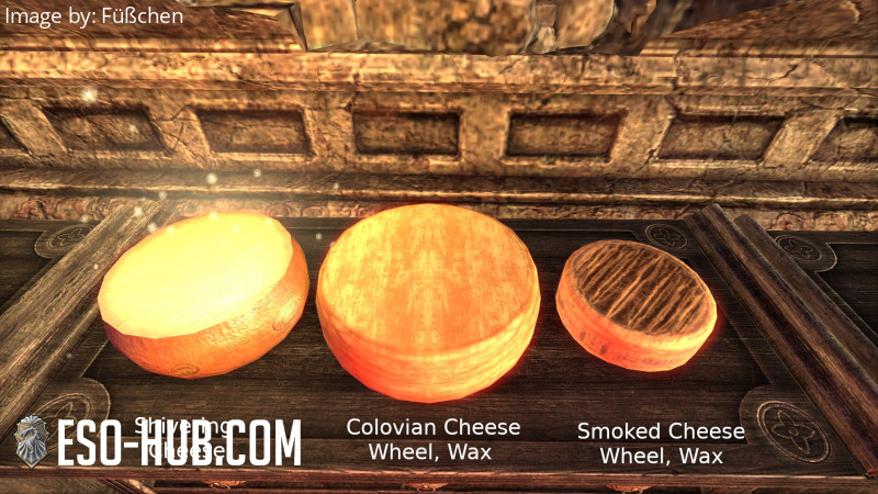 Smoked Cheese Wheel, Wax - ESO Hub - Elder Scrolls Online