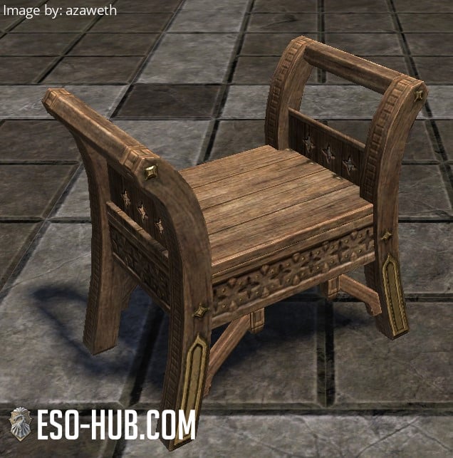 Redguard Chair, Backless - ESO Hub - Elder Scrolls Online
