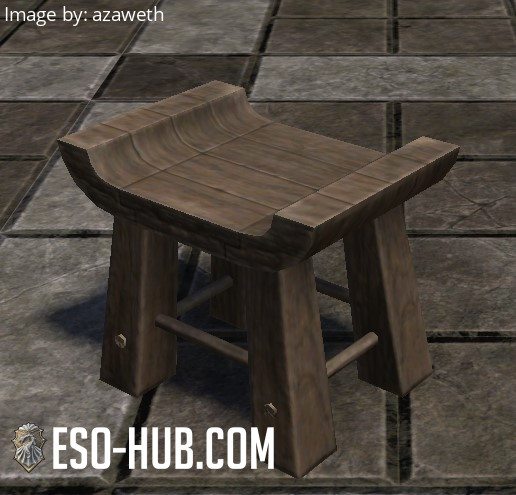 High Elf Stool, Curved - ESO Hub - Elder Scrolls Online